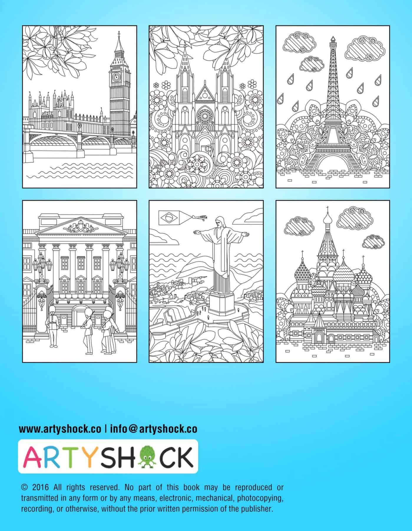 Creative Sights: Explore the World with Original Pages for Your Stress ...