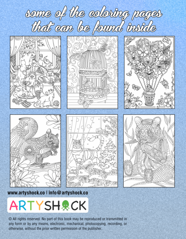 Inspirational Nature Coloring Book: Gorgeous Hand-Drawn Wild Animals ...