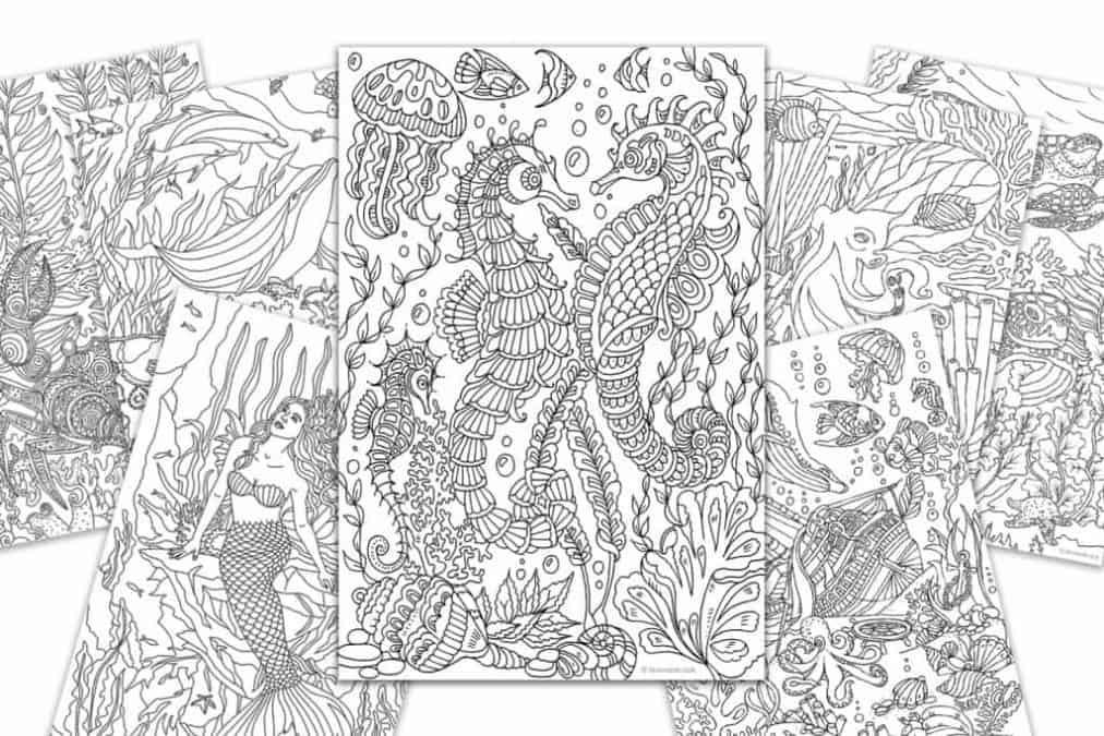 12 Hand-Drawn Coloring Pages – Thank You for Downloading – Favoreads ...