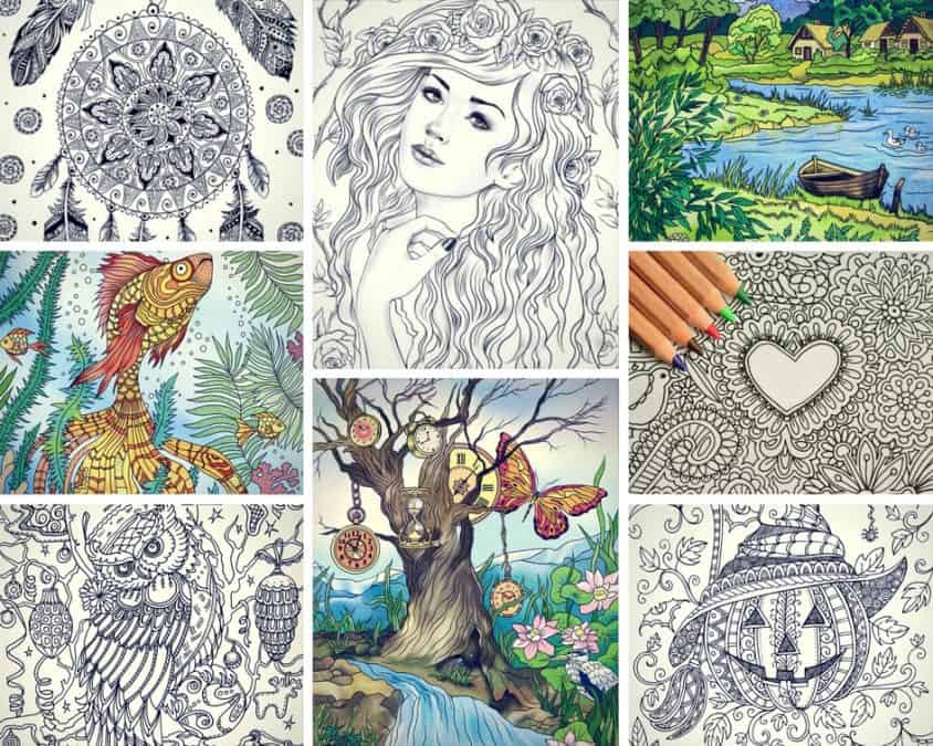 Best Adult Coloring Pages for Inspiration and Stress-Relief – Favoreads ...