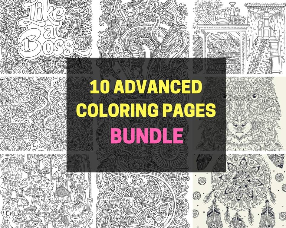 Best Advanced Coloring Pages for Adults – Favoreads Coloring Club