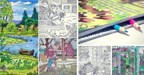 Best Adult Coloring Pages to Print Featuring Country Scenes and Nature ...